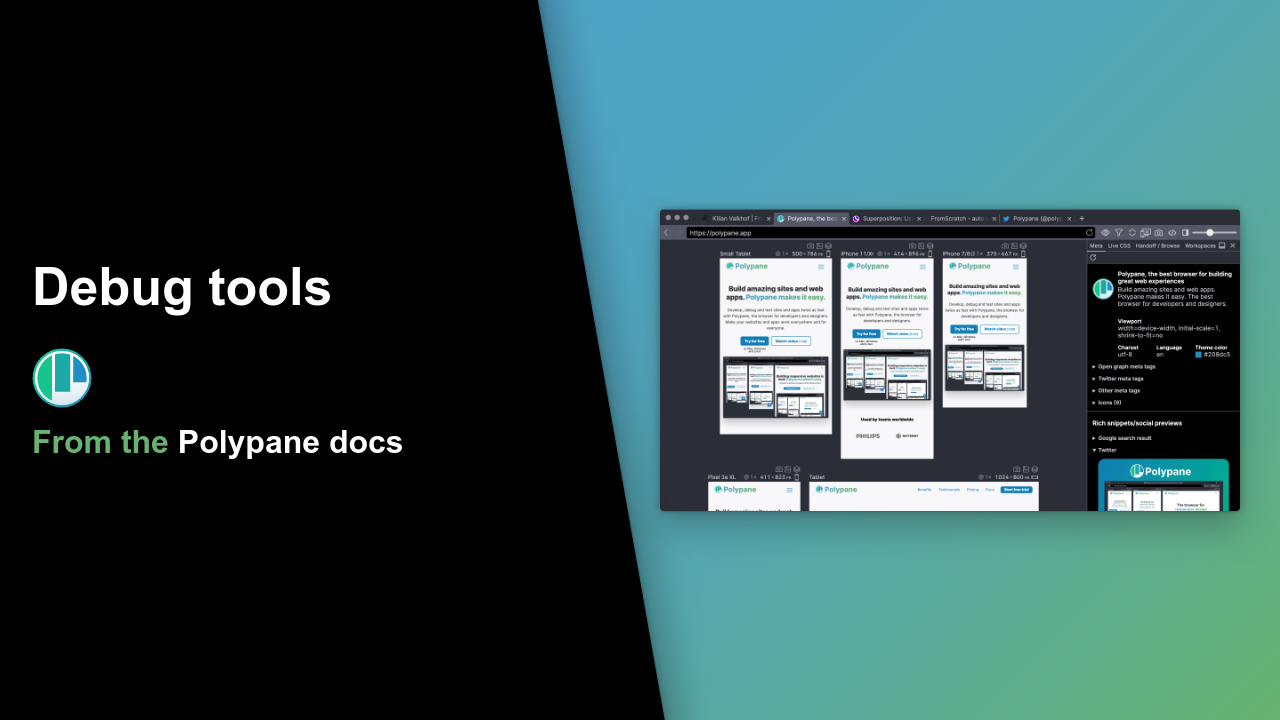 Debug tools | Polypane