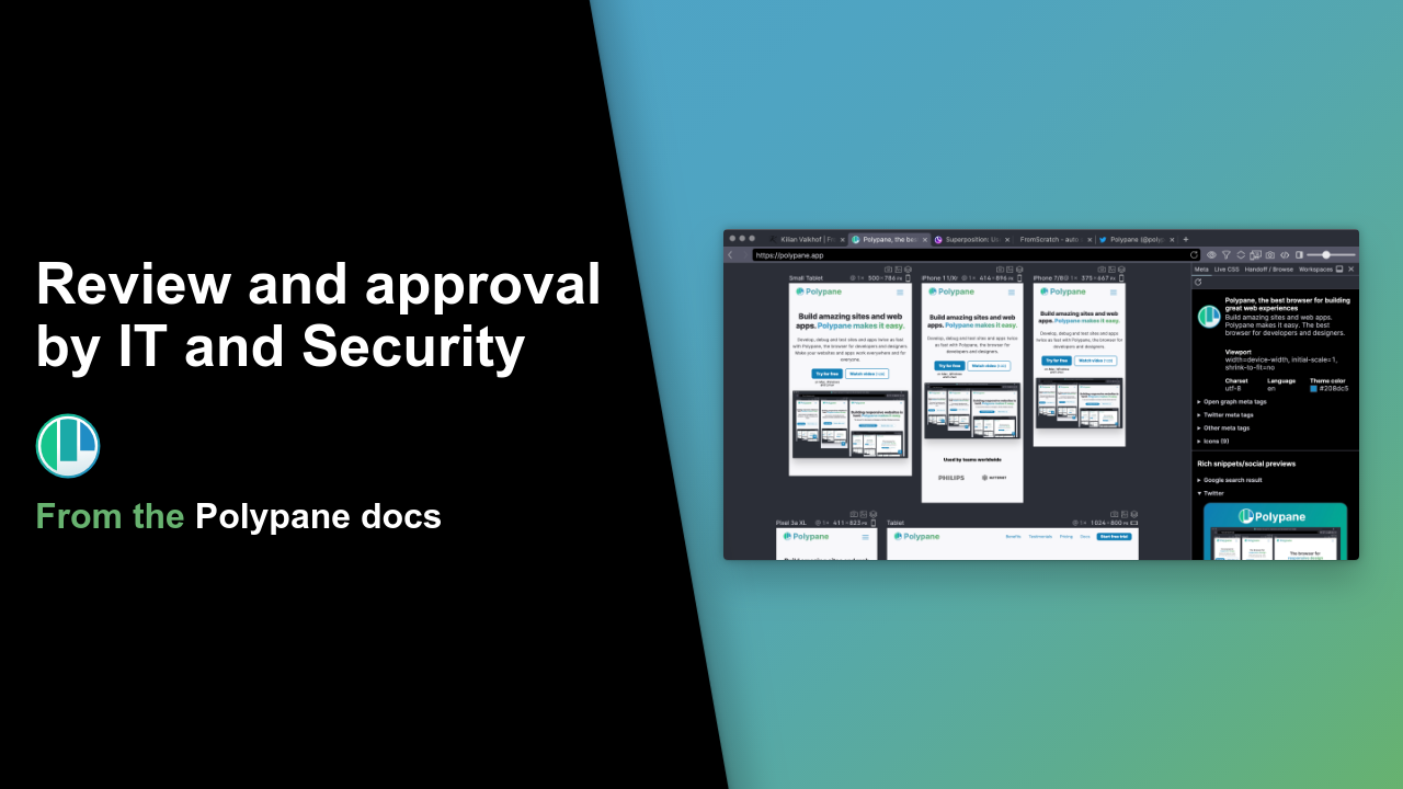 Review and approval by IT and Security | Polypane