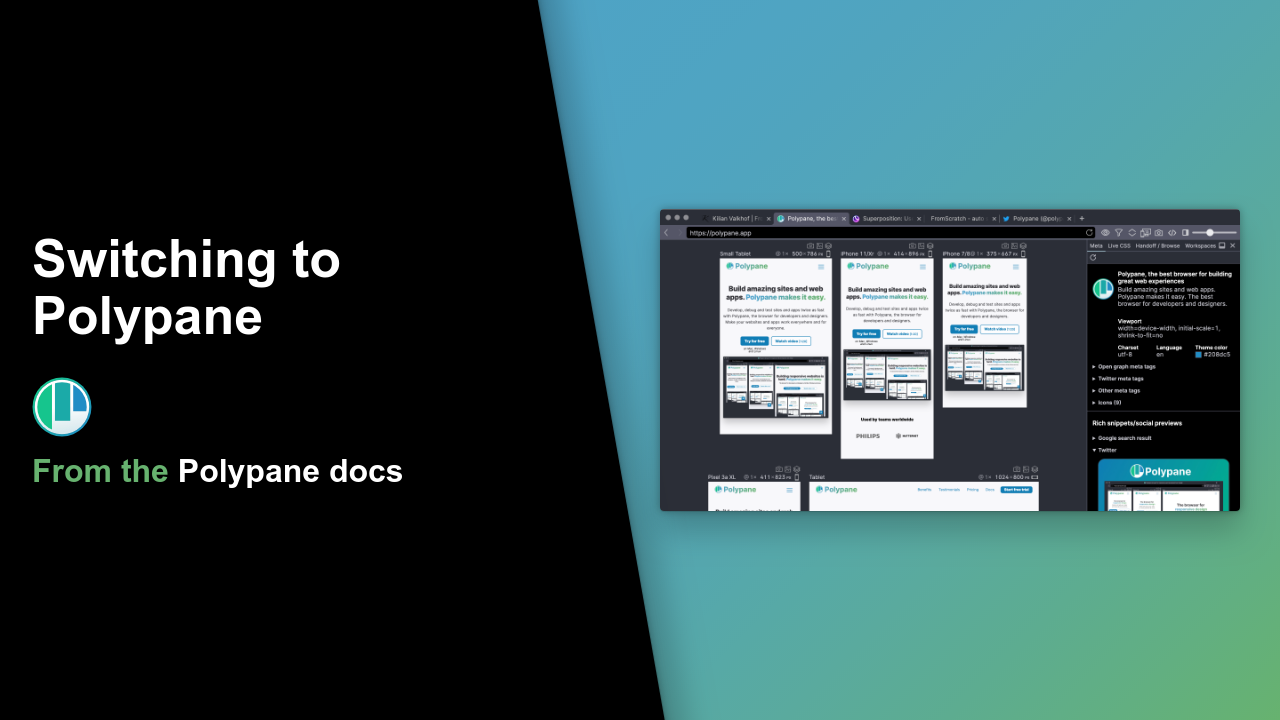 Switching to Polypane | Polypane