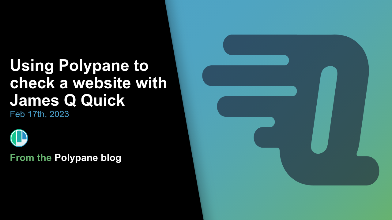 Using Polypane To Check A Website With James Q Quick Polypane