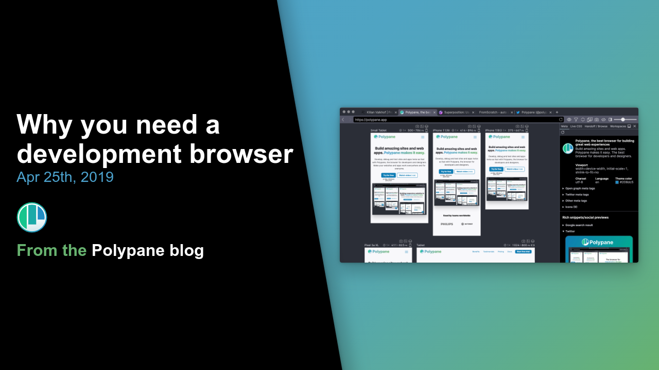 Why you need a development browser | Polypane