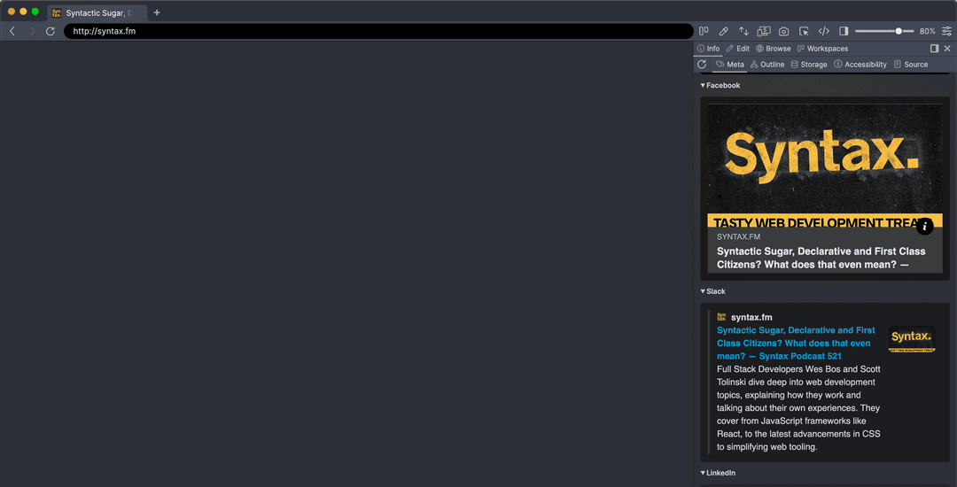 Hey Syntax.fm fans, thanks for checking out Polypane! | Polypane