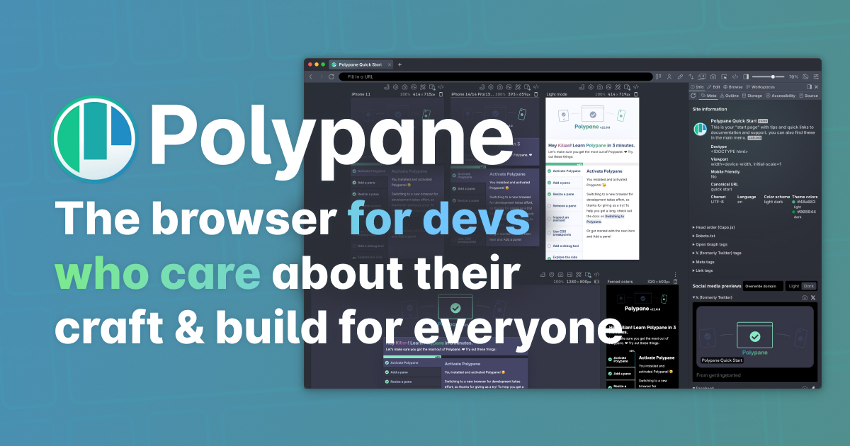Polypane. The browser for web developers who care about their craft and ...